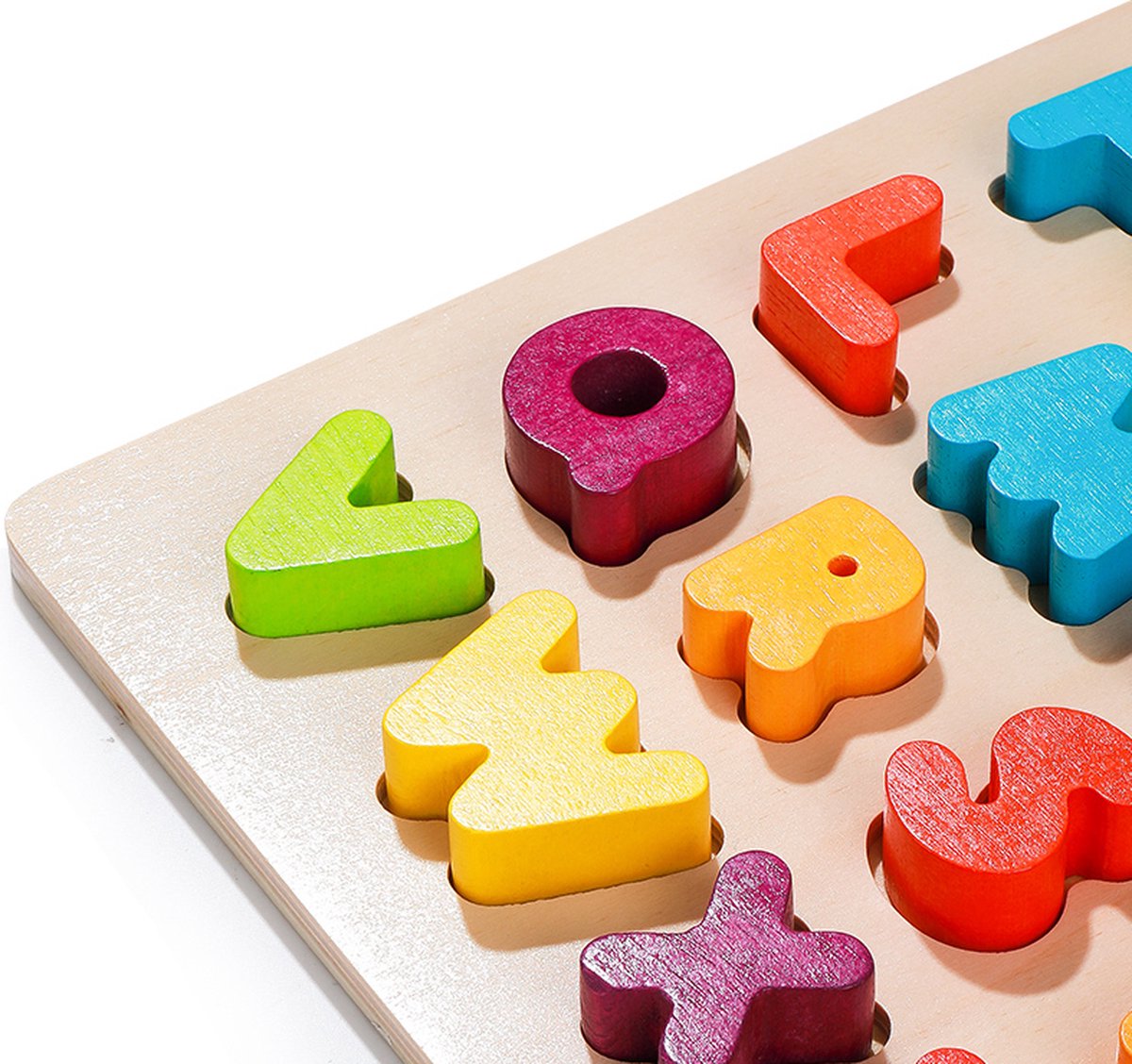 Houten letter puzzel ABC - Grote Stukken - Educatief houten speelgoed ...