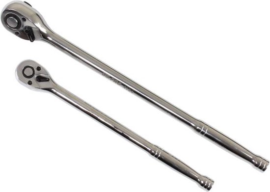 Extra lange ratel set in foam inlay 3/8" en 1/2" | bol