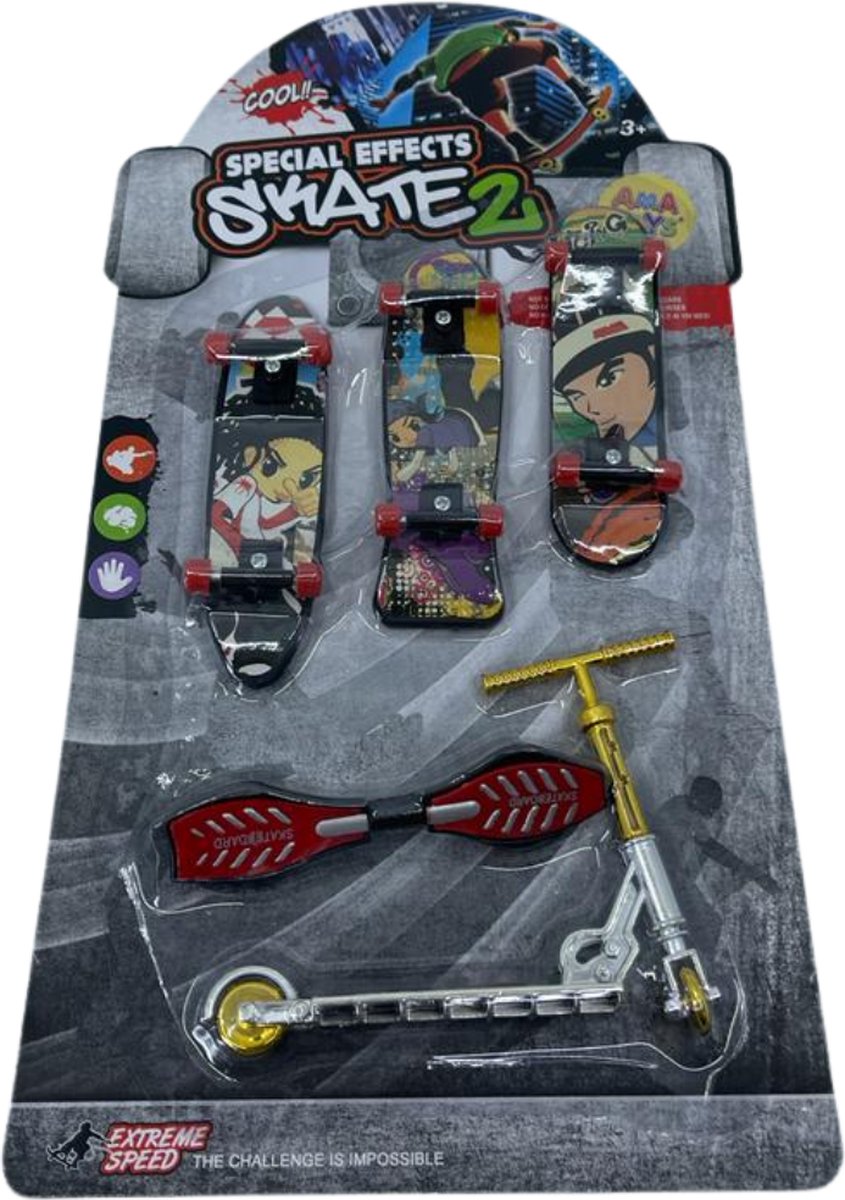 Vinger skateboard - Micro skateboard - 5 Stuks - Finger Scooter - Micro ...