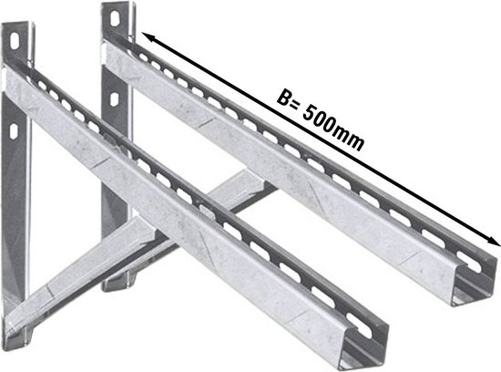 Wandsteun inclusief dwarsbalken lengte: 500mm | GGM Gastro | bol.com