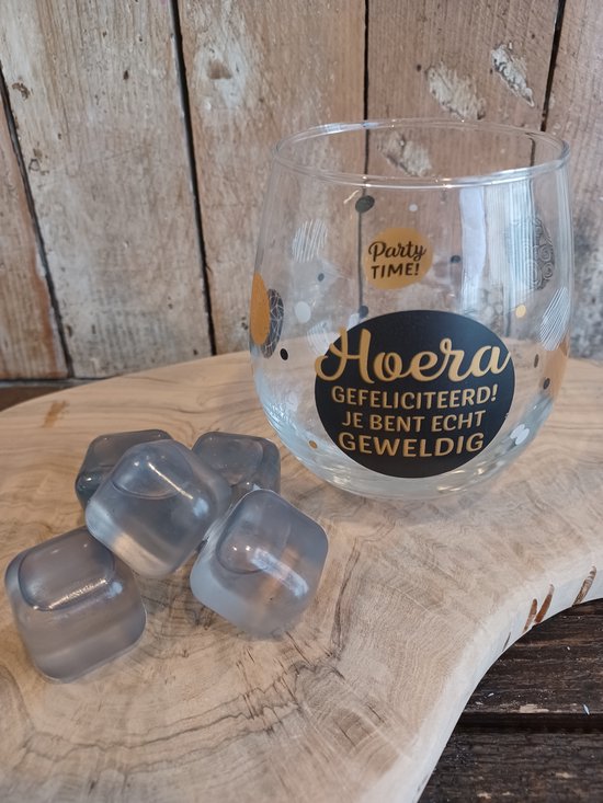 Wijnglas-Waterglas-Wijn-Water-IJsblokjes-Herbruikbare... | bol