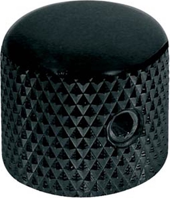 dome knob, metal, diam 15,0mmx14,0mm, with set screw allen type, shaft ...