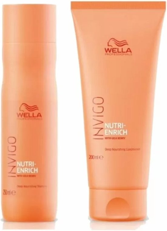 Wella Invigo Nutri Enrich Deep Nourishing Set - Shampoo + Conditioner - 250 + 200ml | bol.com