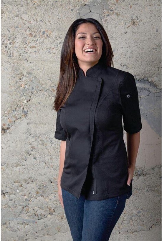 Chefs Work Springfield Dames Koksbuis Zwart BB051-XXL | bol