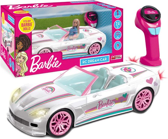 Barbie - speelgoed witte cabrio set met afstandsbediening | bol.com