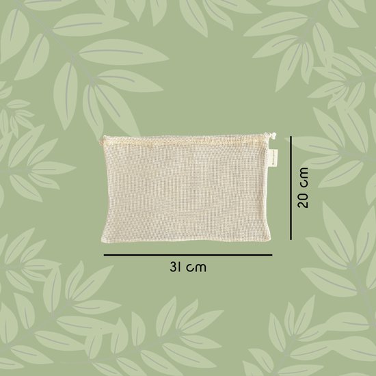 Herbruikbare boodschappen tasjes - Broodzak - Fruitzak - Groentezak ...