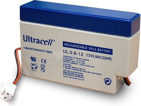 Ultracell Loodaccu 12 V, 0,8 Ah (UL0.8-12) | bol.com