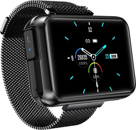 T91 1,4 inch IPS kleurenscherm IPX6 waterdicht smartwatch met TWS ...