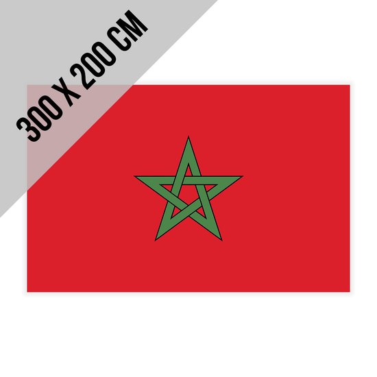 Vlag XXL Marokko/ Morocco | Eilm Almaghrib | Marokkaanse vlag | Maroc ...