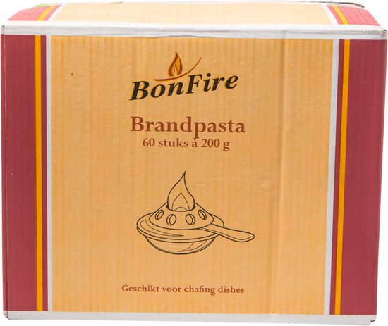 Brandpasta Chafing Dishes DOOS 60 stuks à 200 gram XL DOOS Brandgel 3 ...