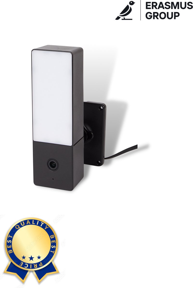 Erasmus - Slimme Camera - Inclusief Verlichting - IP Camera - Telefoon ...