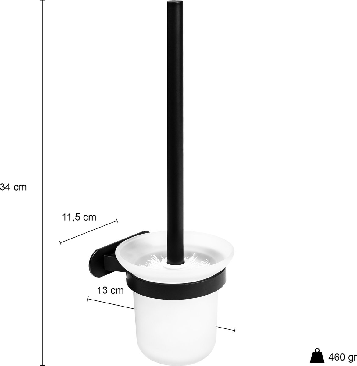 QUVIO Wc borstel met houder / Toiletborstel met houder ...
