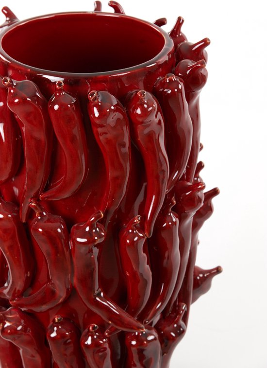 Light&living Vaas deco 26,5x25x39 cm PEPPER keramiek rood | bol.com