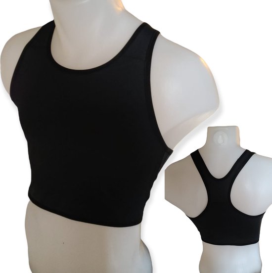 TransUndeez - extra strong binder - kort - zwart - XXL | bol