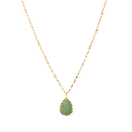 Gouden ketting jade stone | bol