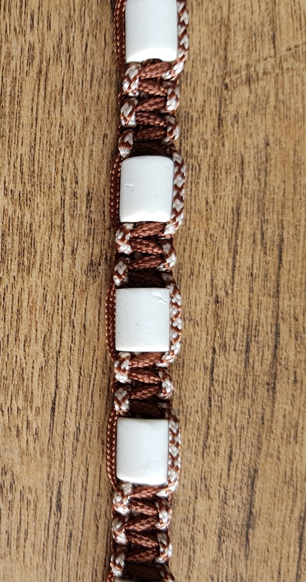 DIY Pakket / Doe Het Zelf / Anti-Tekenband EM kralen Bruin maat 25-30 ...