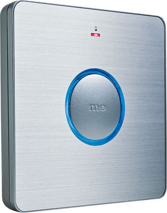 M-E BELL-230 RX-AS losse DRAADLOZE DEURBEL (ontvanger) ALUMINIUMKLEUR ...