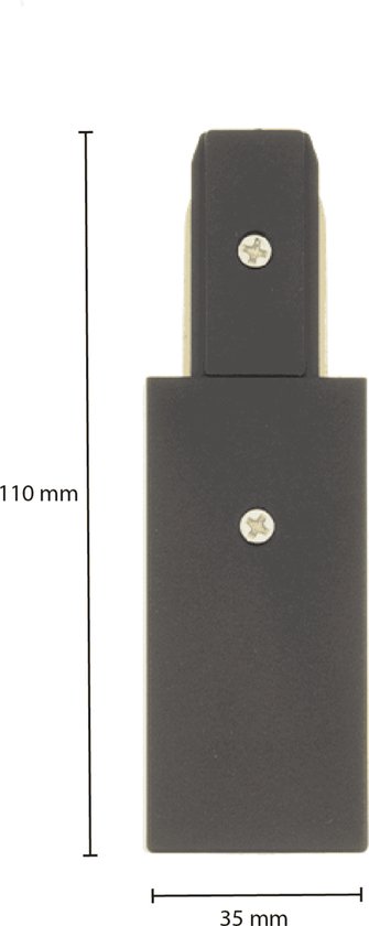 LCB - 1-Fase rail - Power connector - Zwart | bol