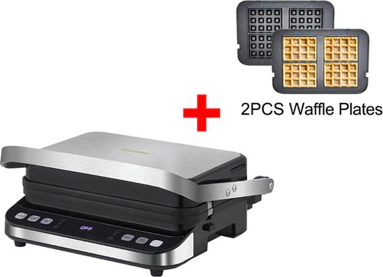 Elektrische Contact Grill - Digitale Bakplaat - Panini Pers - Optioneel ...