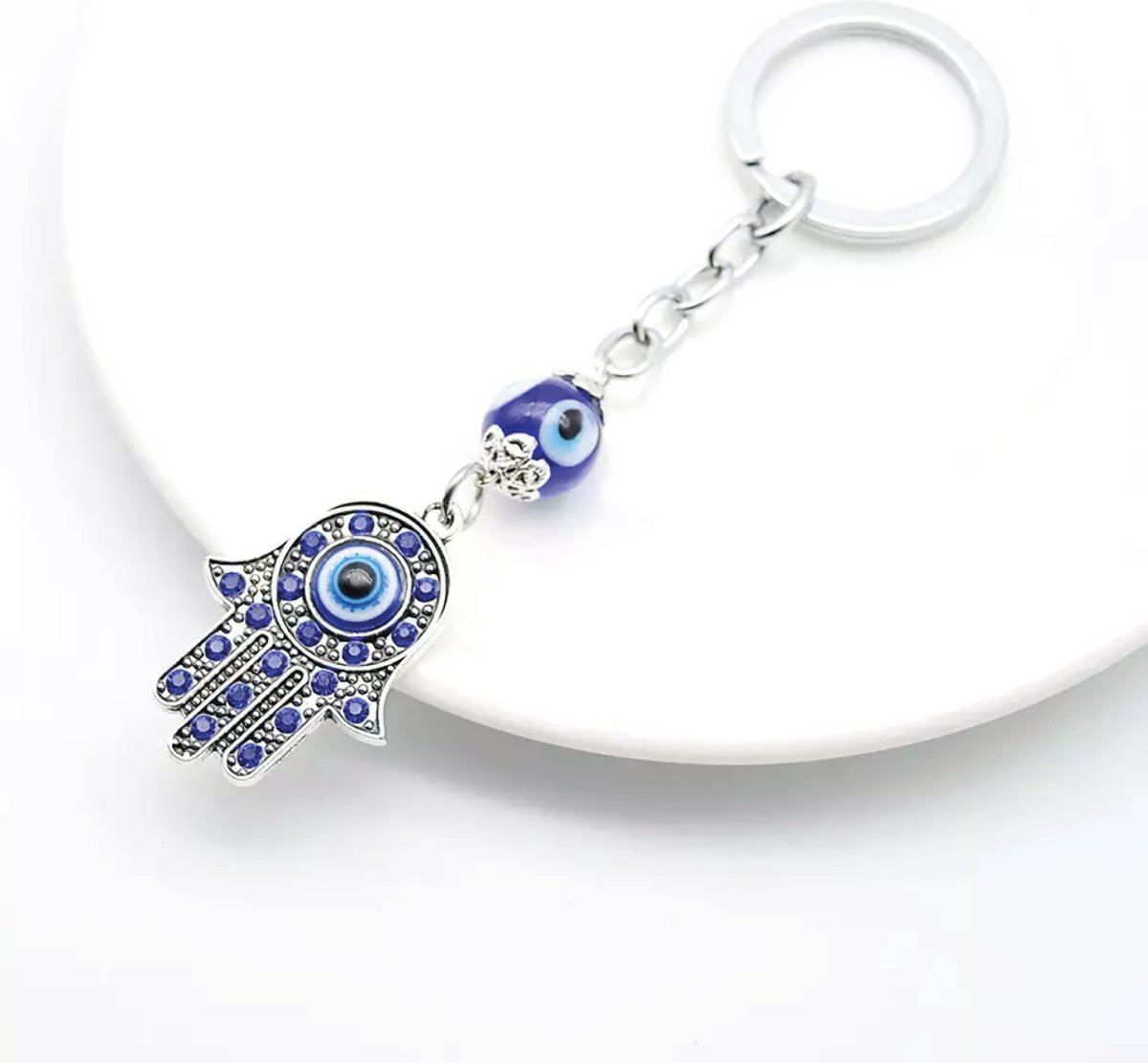 Boze Oog Sleutelhanger - Hand Sleutelhanger - Bescherming Sleutelhanger ...