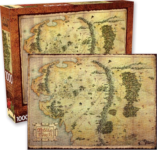 The Hobbit Puzzel Kaart (1000 stukken) | bol