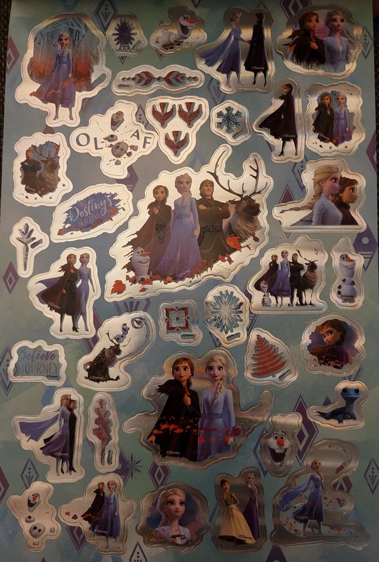 Disney Frozen stickers - 6 stickervellen Anna Elsa en Olaf | bol.com
