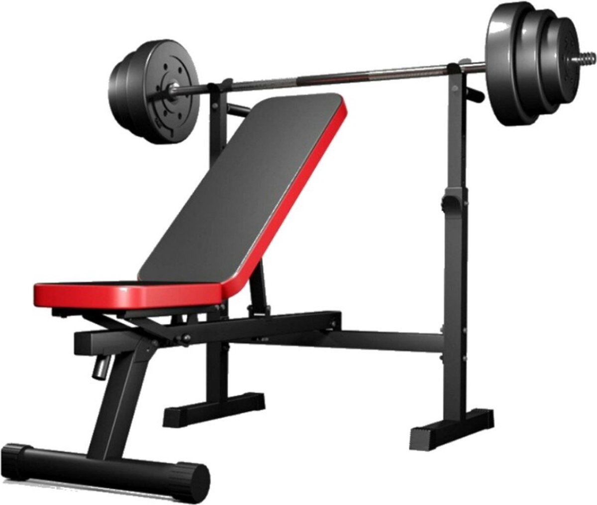 Currero Fitnessbank - Halterbank Met Gewichten - Fitnessbank Inklapbaar ...