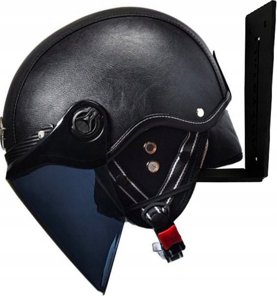 Novity® - Helmhouder - Helm standaard - Helmbeugel - Motorhelm - Zwart ...