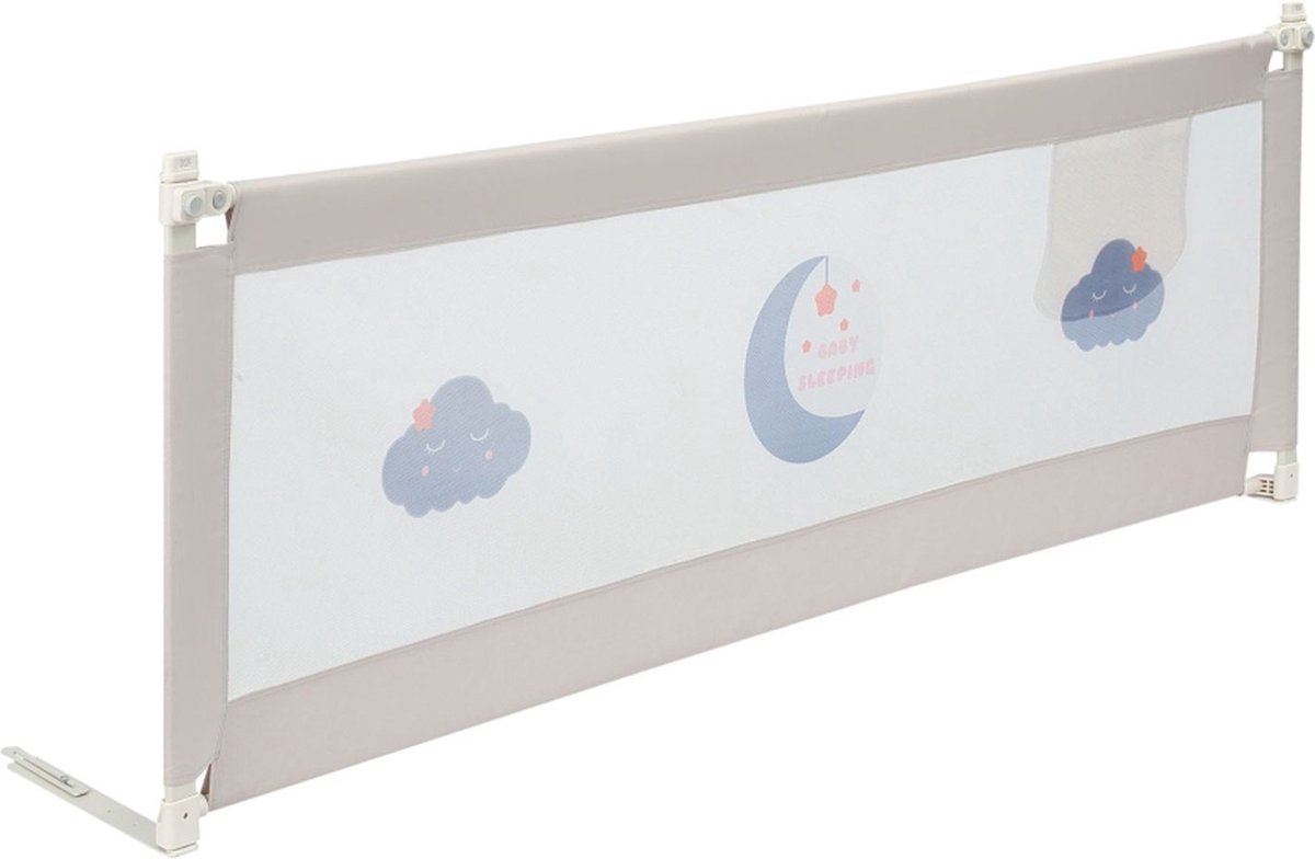 Baby Vivo- bedhek- bedrek- in hoogte verstelbare- bedrail 200 x 65 cm ...