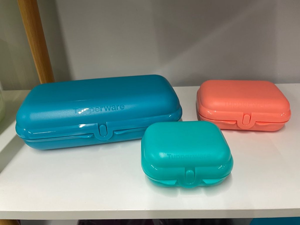 Tupperware Smartclip set van 3 (snackdoosjes) | bol.com