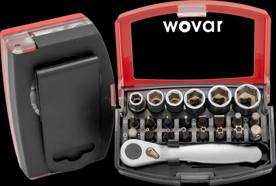 Bitset met ratel 24|delig Wovar | Per Set | bol.com