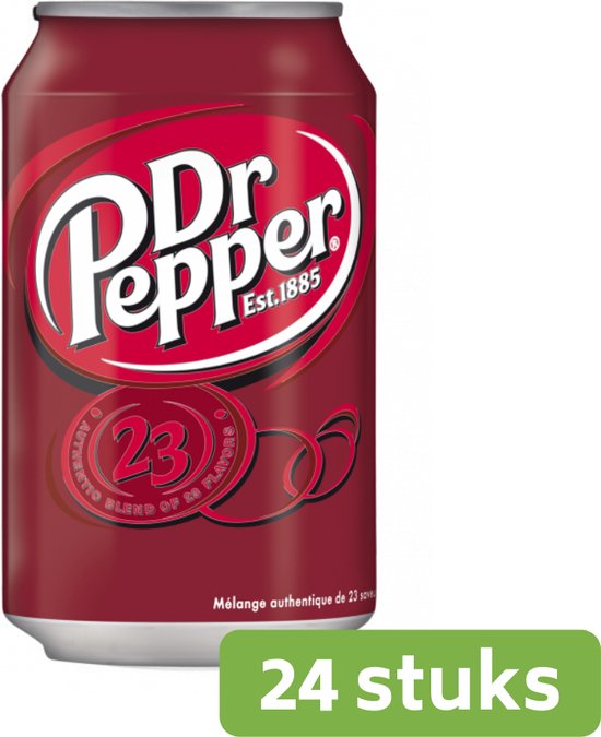 Dr.Pepper Regular cola 33 cl per blik, tray 24 blikken | bol