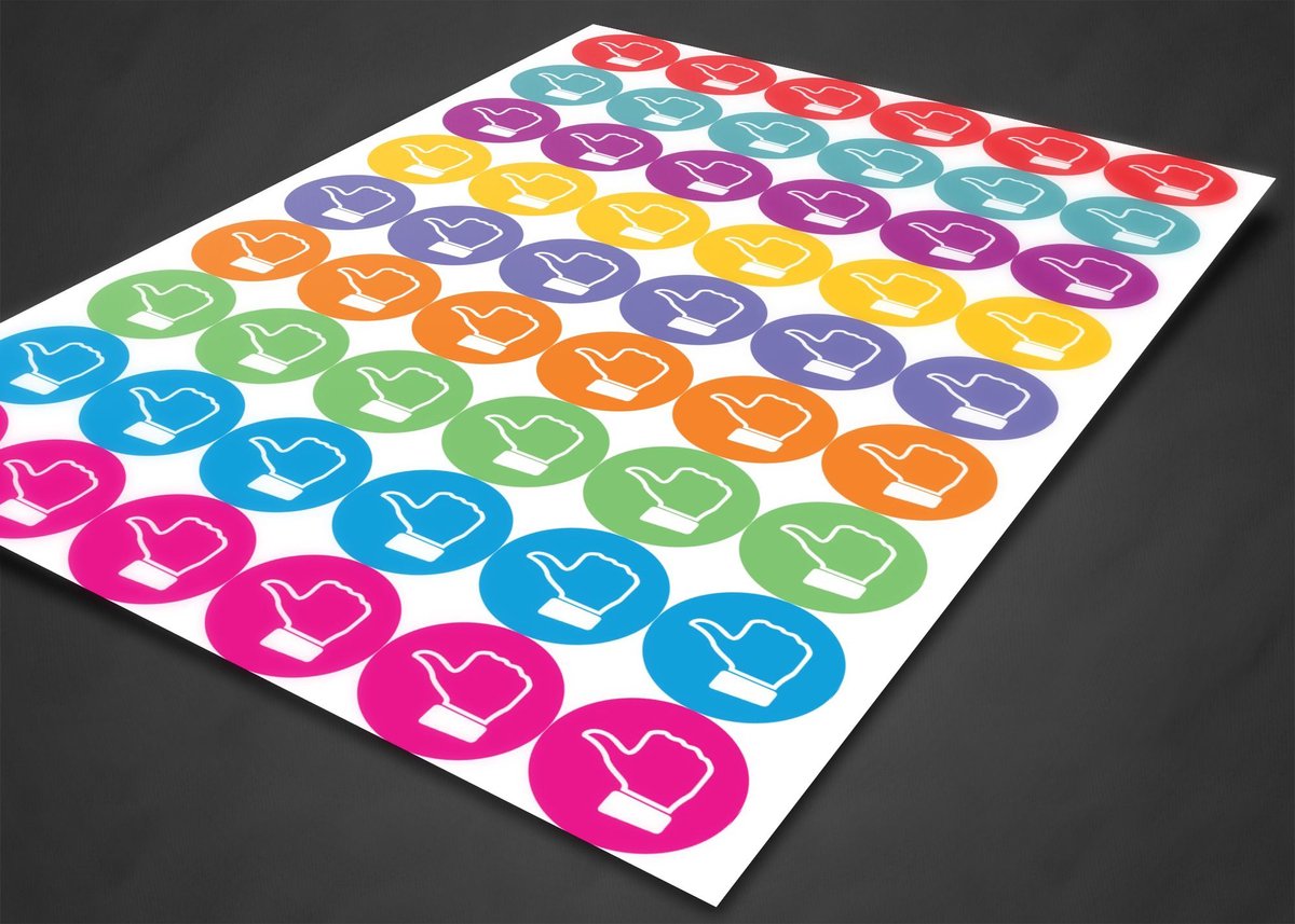 Verschillende Kleuren Positieve Duimpjes Beloningsstickers - 5 ...