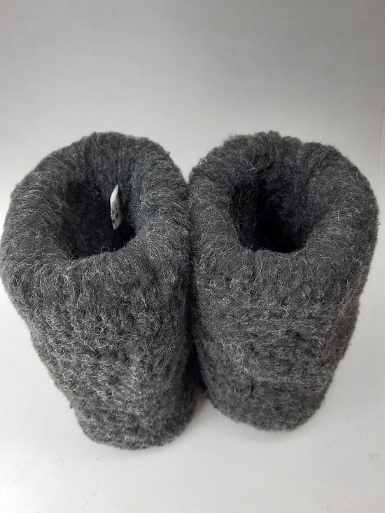 Schapenwollen - sloffen - zwart - maat 46 - warm - wol sheep - wool ...