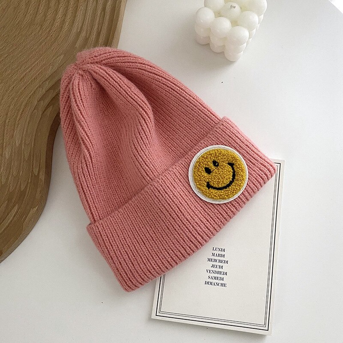 Smiley Beanie - Muts - Kids - Accesoires - Beanies - Gebreide Muts ...