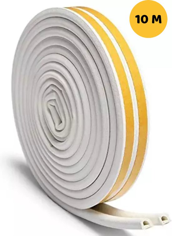 Tochtstrip 10 meter - Zelfklevend - Voor Ramen en Deuren - Tochtband ...