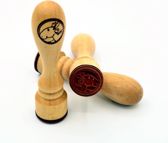 stempel Eland met handvat hout | bol