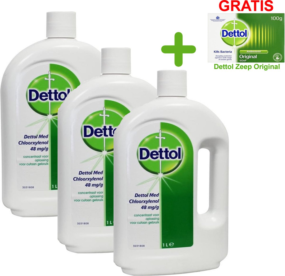 Dettol désinfectant antiseptique 3 litres avec savon Dettol Original ...