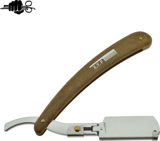 Barbersclub Pro Professioneel Barbier mes Shavette Klassiek Scheermes ...