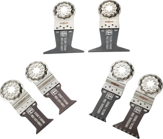 Fein 35222967010 Best of E-cut 6-delige multitool zaagbladen set - Wood ...