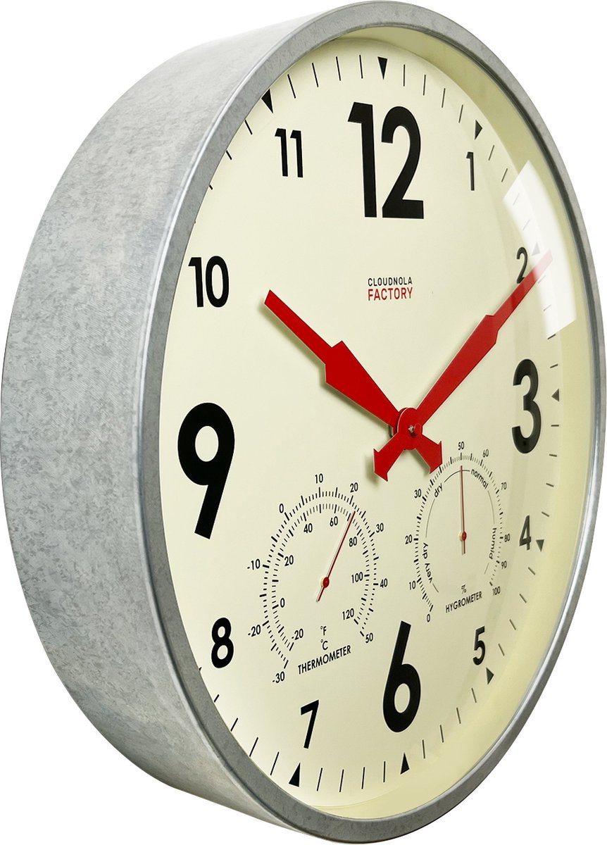 Cloudnola – Buiten klok waterdicht - weerbestendige buitenklok met ...