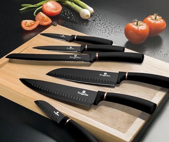 Messenset -Berlinger haus - Messenset - Black Rose-6 delig - koksmessen ...