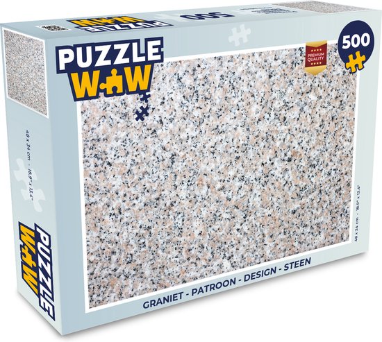 Puzzel Graniet - Structuren - Design - Steen - Legpuzzel - Puzzel 500 ...