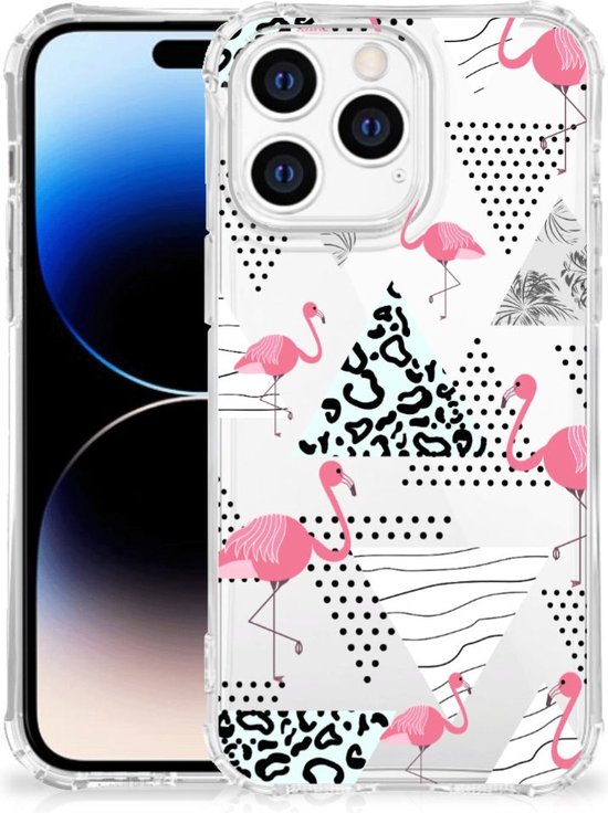 GSM Hoesje Apple iPhone 14 Pro Max GSM Hoesje met doorzichtige rand ...