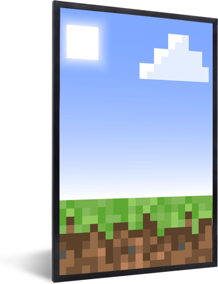 Game Poster - Gaming - Pixel - Gamen - Gras - Minecraft - 40x60 cm ...