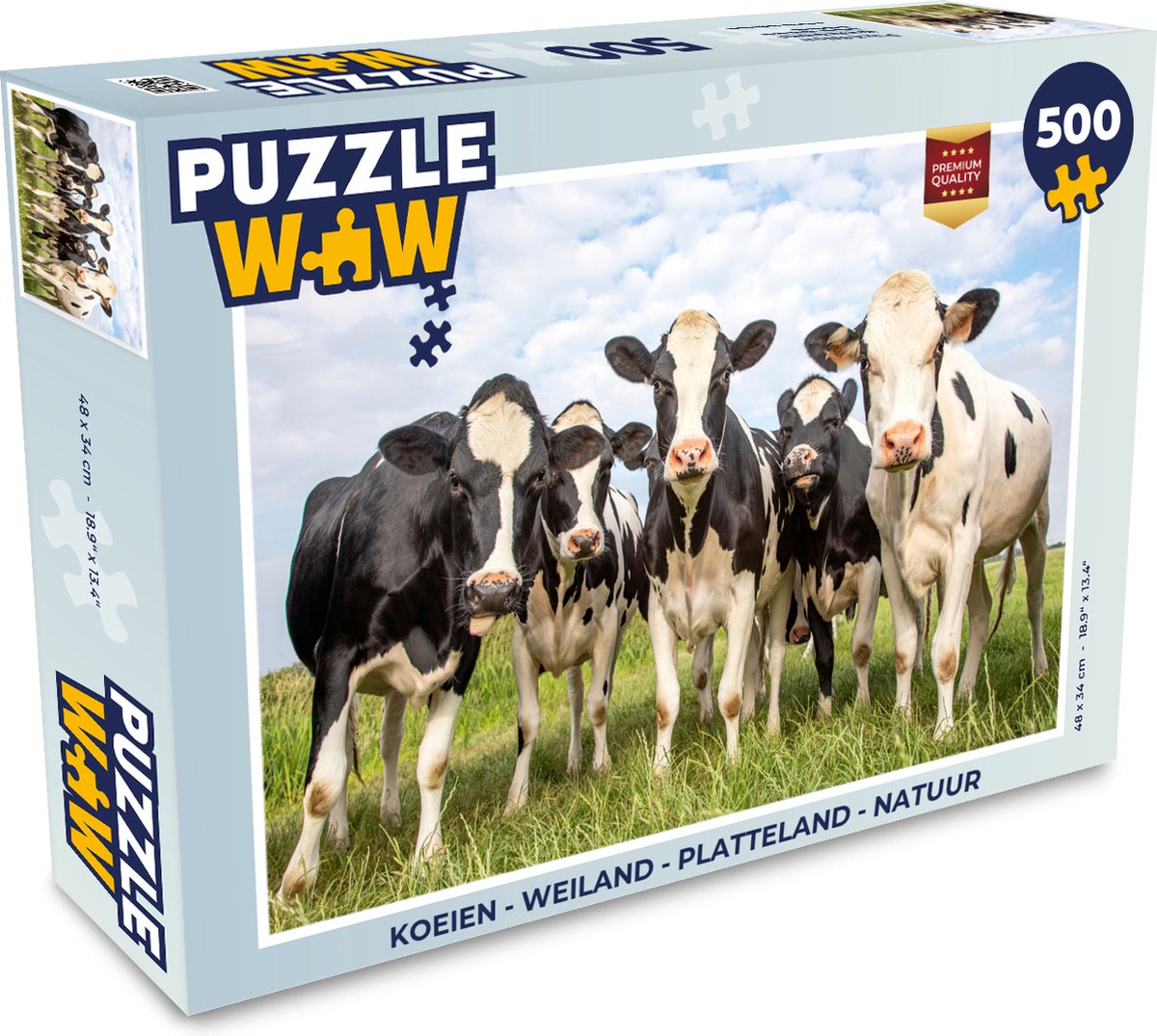 Puzzel Koeien - Weiland - Dieren - Natuur - Gras - Legpuzzel - Puzzel ...