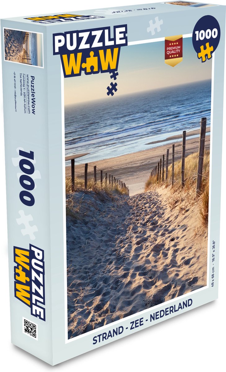 Puzzel Strand - Zee - Nederland - Duinen - Zon - Legpuzzel - Puzzel ...