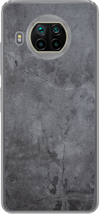 Telefoonhoesje Geschikt voor Xiaomi Mi 10T Lite 5G hoesje - Industrieel - Beton print... | bol