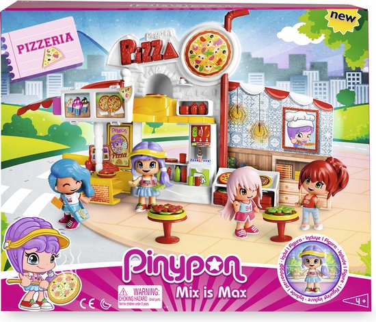 Playset Pinypon Mix Is Max Pizza Restaurant Famosa | bol.com