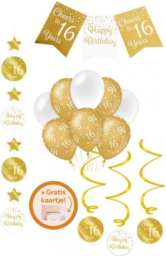 Pack fête d'anniversaire 16 ans FastGoods | Paquet Sweet 16 ...
